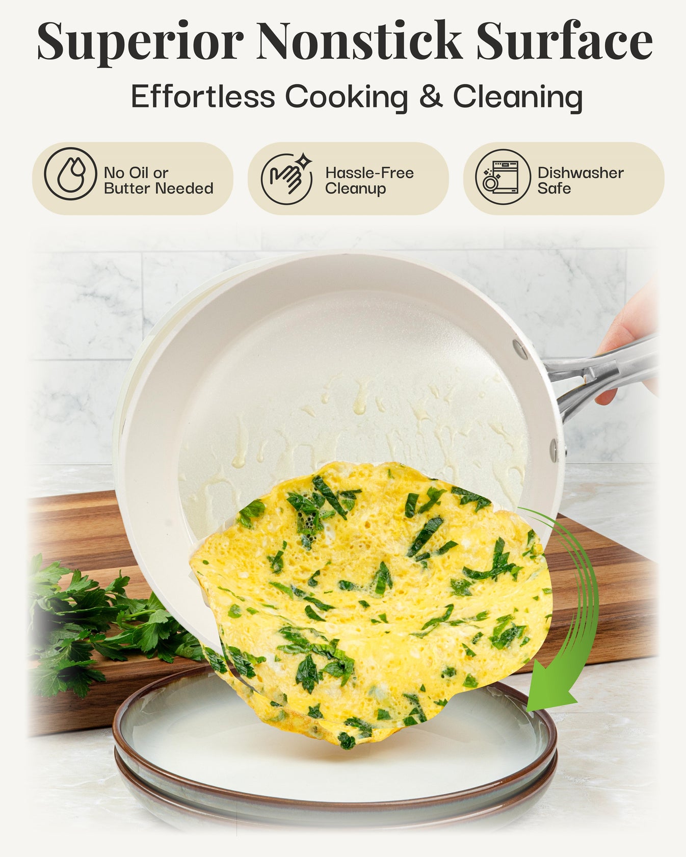 Hammered Cream Cookware Bundle – Gotham Steel