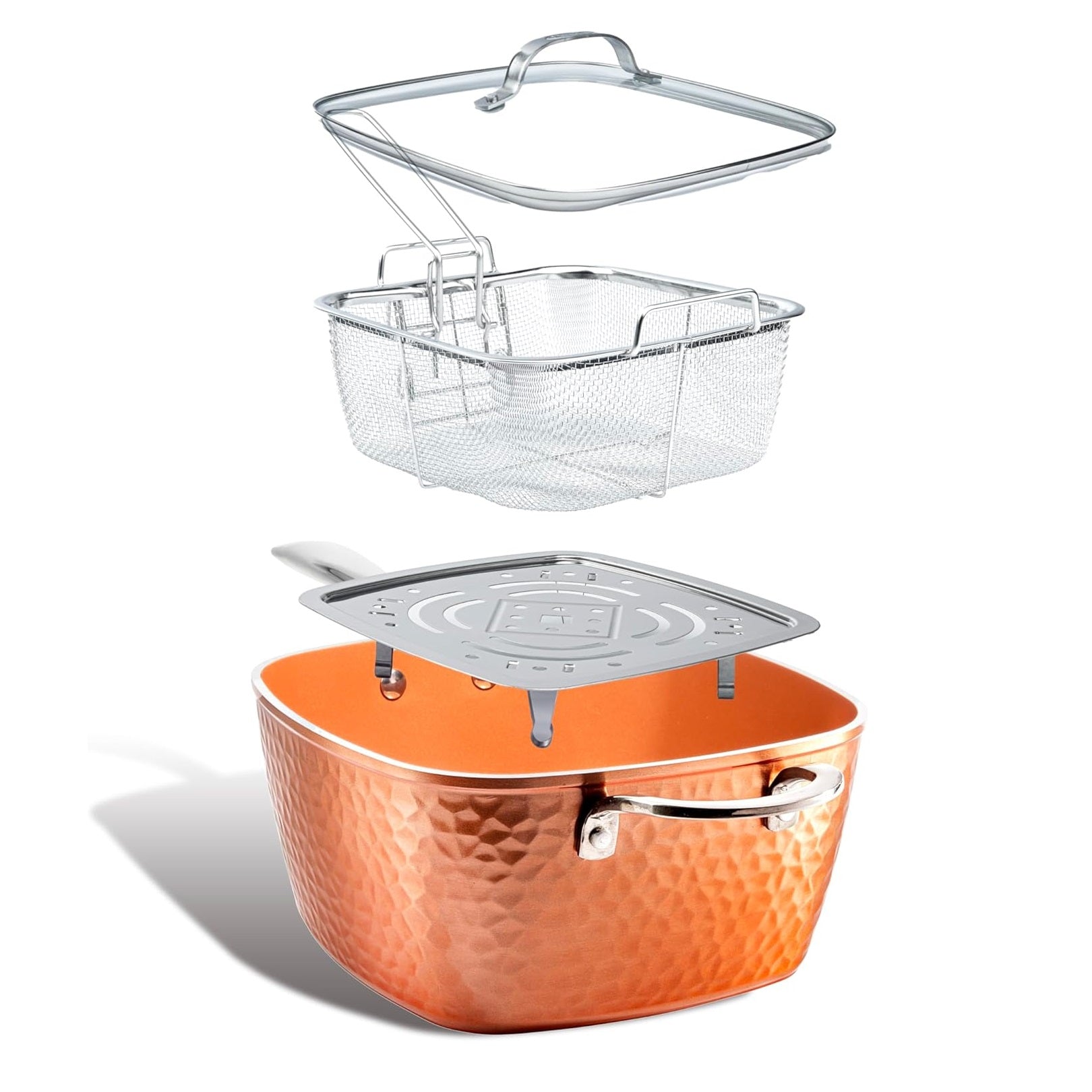 Hammered Copper Square Pan Set – Gotham Steel