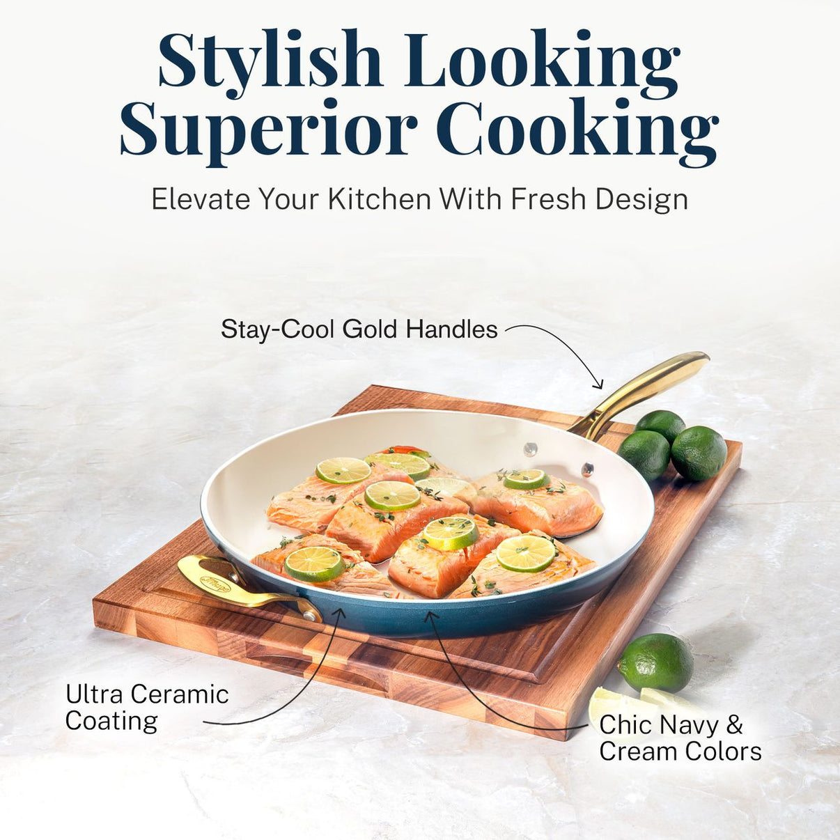 Gotham Steel Natural Collection 12 Cookware Essentials Set