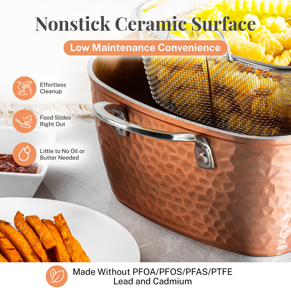 Hammered Copper Square Pan Set – Gotham Steel