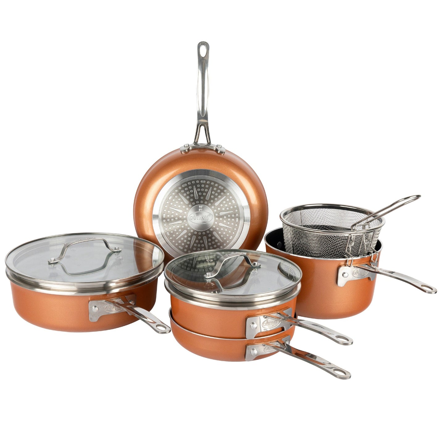 10-Piece Stackmaster Cookware Set – Gotham Steel