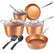 Hammered Copper Cookware Set with Utensils – Gotham Steel