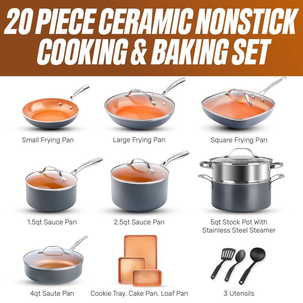 Signature Ceramic Collection Express Cookware Bundle – Gotham Steel
